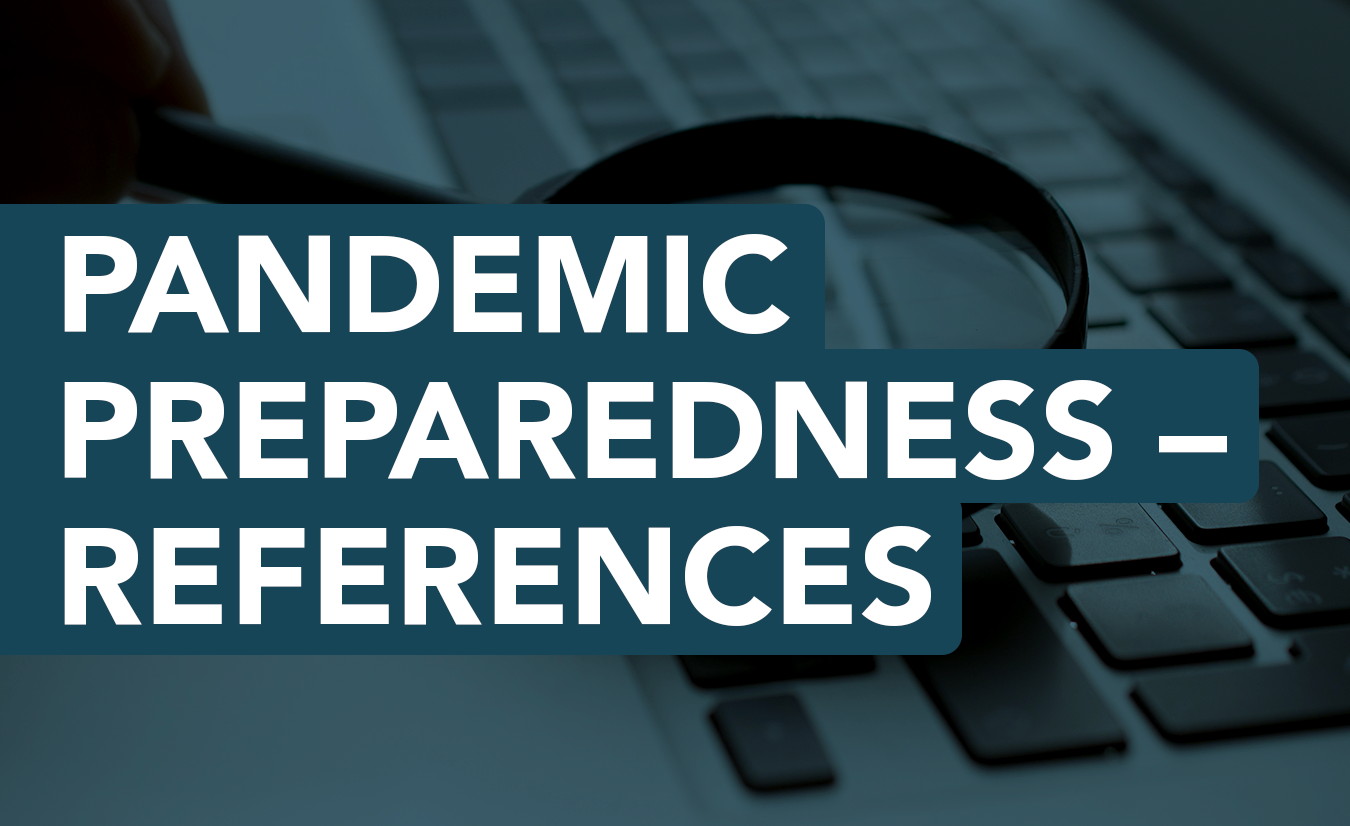 Pandemic Preparedness - References - Coalition for Metabolic Health